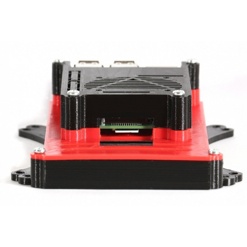 Raspberry Pi Case Enclosure with HDD SSD Bay VESA Monitor Mount Slim