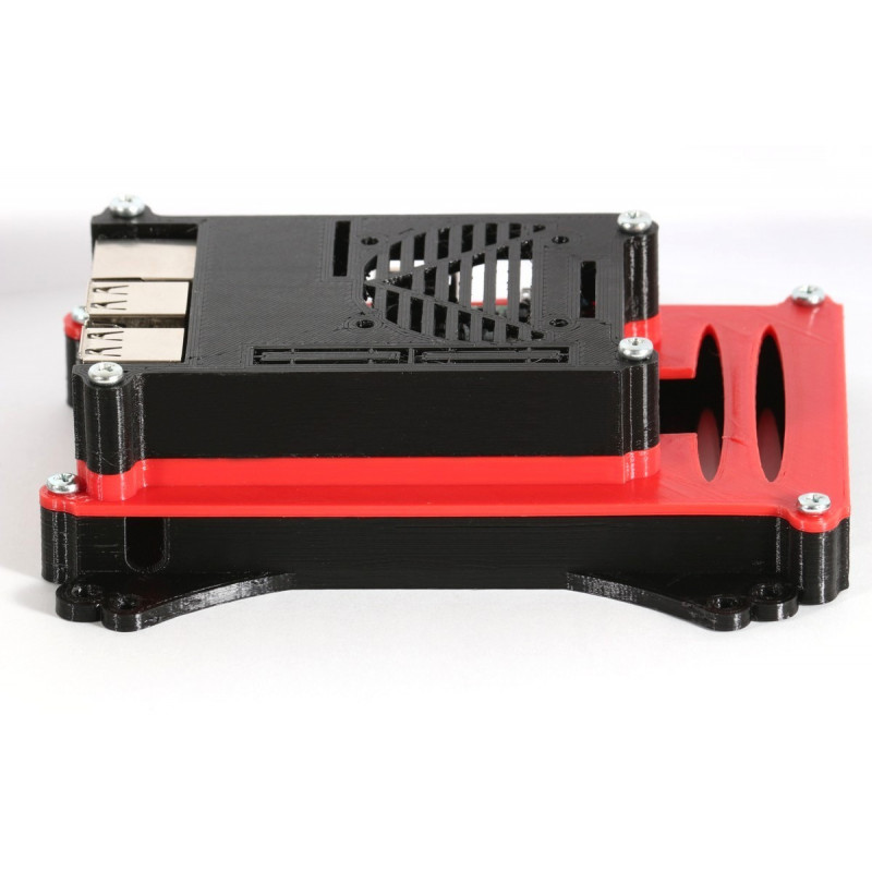 Raspberry Pi Case Enclosure with HDD SSD Bay VESA Monitor Mount Slim